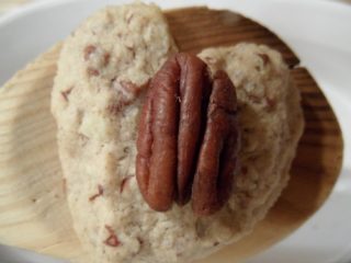 Maple Pecan Oat Flour Shortbread Cookies
