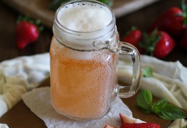 Strawberry Basil Kombucha