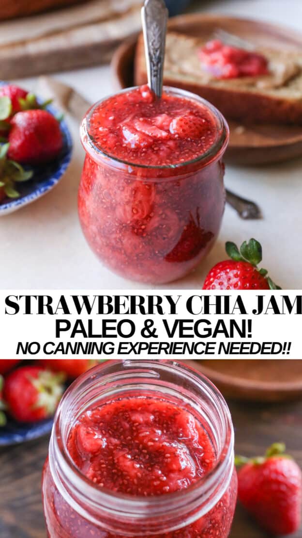 Strawberry Chia Seed Jam (Naturally Sweetened) - The Roasted Root