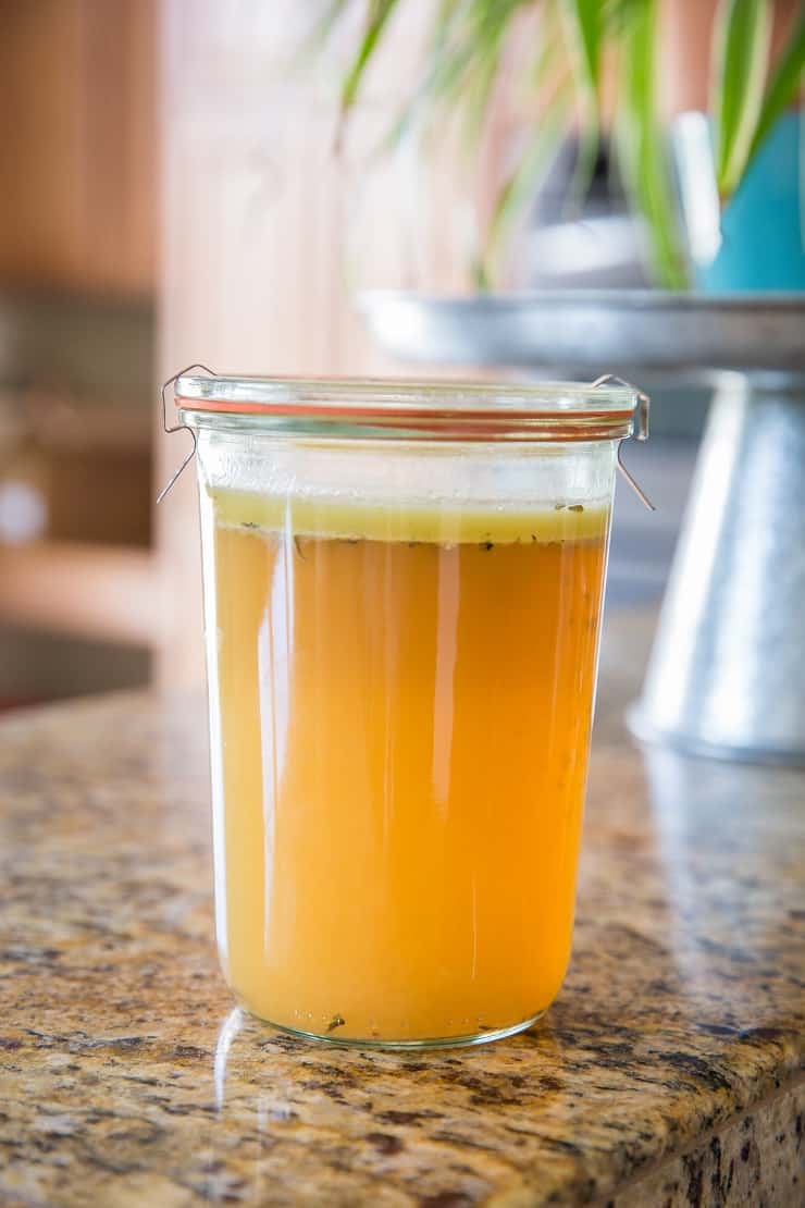 Instant Pot Chicken Bone Broth - The Roasted Root Instant Pot Chicken Bone Broth - The Roasted Root