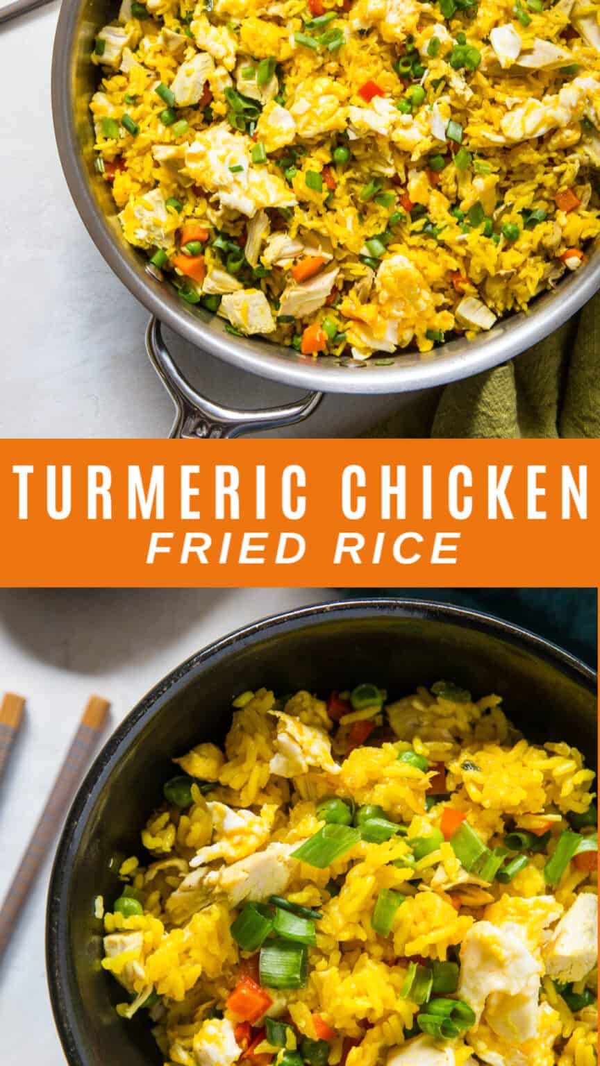 Turmeric Chicken Fried Rice - The Roasted Root