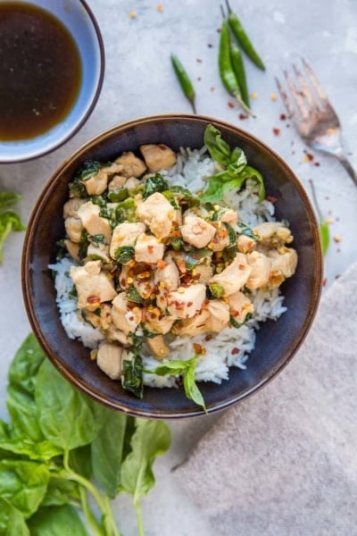 30-Minute Thai Basil Chicken (Pad Krapow Gai) - The Roasted Root