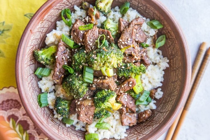 30-Minute Sesame Ginger Garlic Broccoli Beef Stir Fry - The Roasted Root