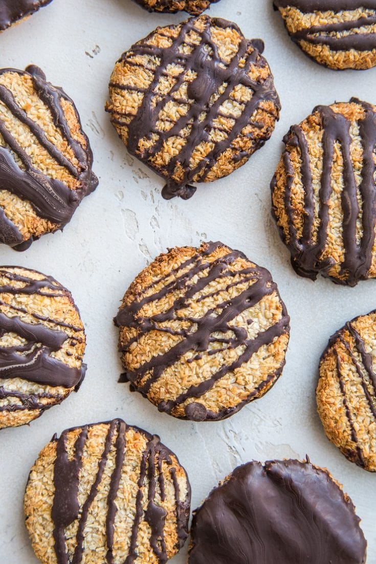 4-Ingredient Healthy Samoa Cookies (Paleo) - The Roasted Root