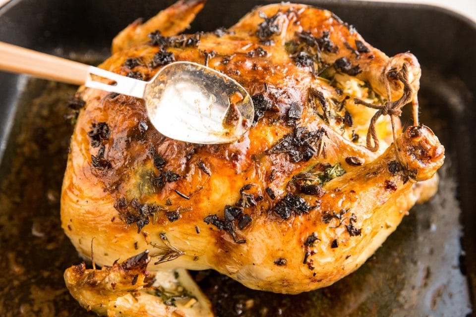 Garlic Butter Roast Chicken - The Roasted Root