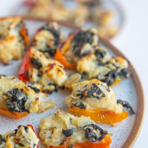 Feta Stuffed Mini Sweet Peppers - The Roasted Root