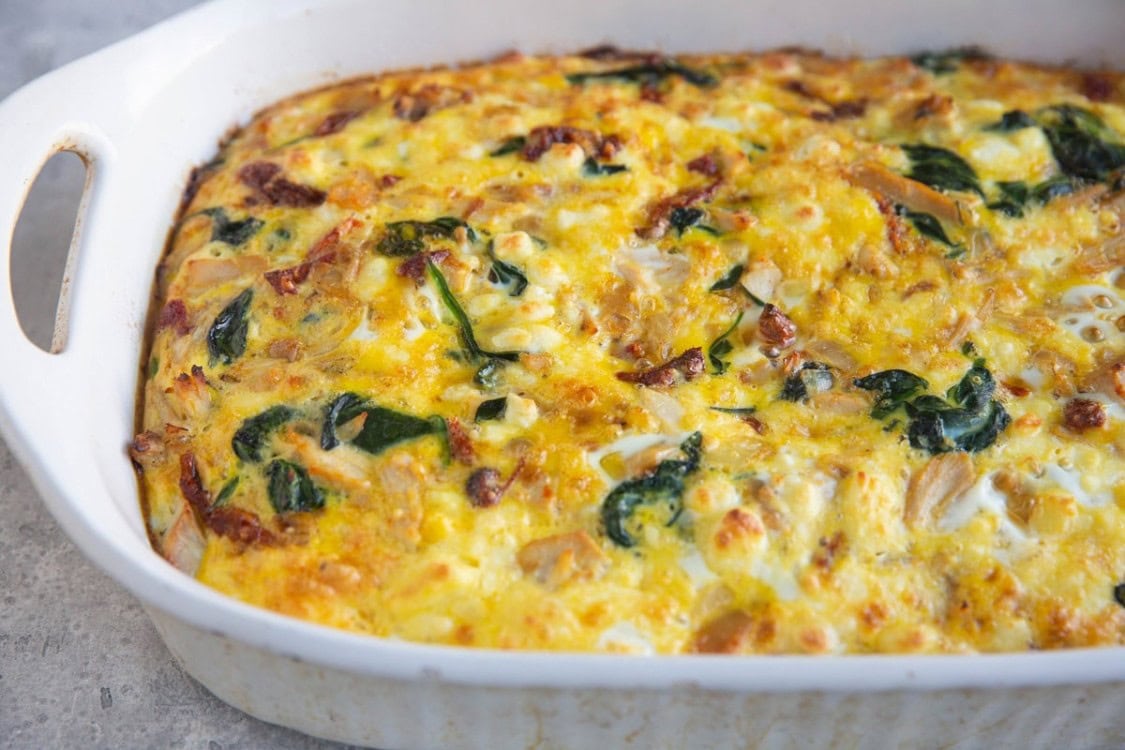 Leftover Thanksgiving Turkey Breakfast Casserole - The Roasted Root