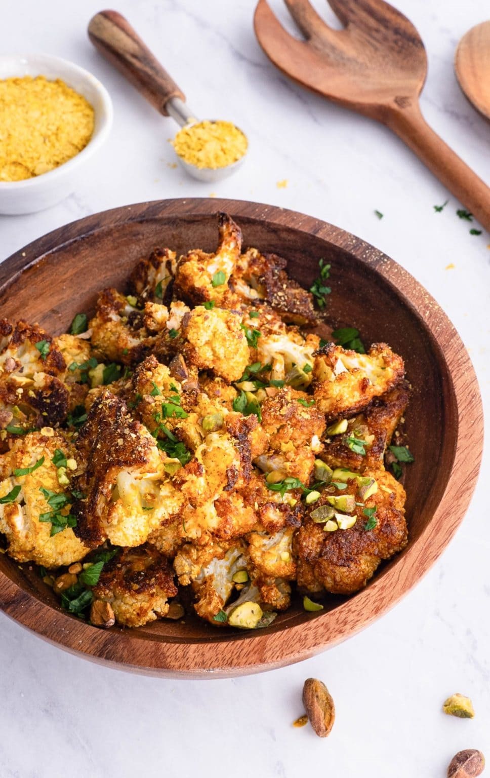 "Cheesy" Vegan Roasted Cauliflower - The Roasted Root