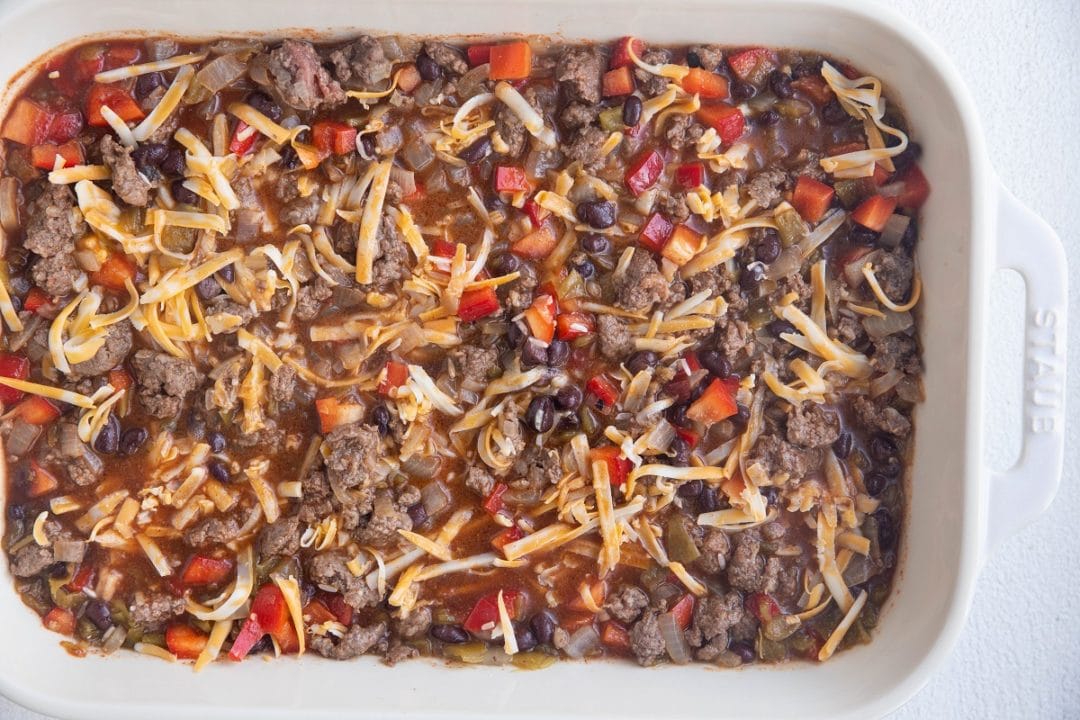 Ground Beef Taco Casserole - The Roasted Root