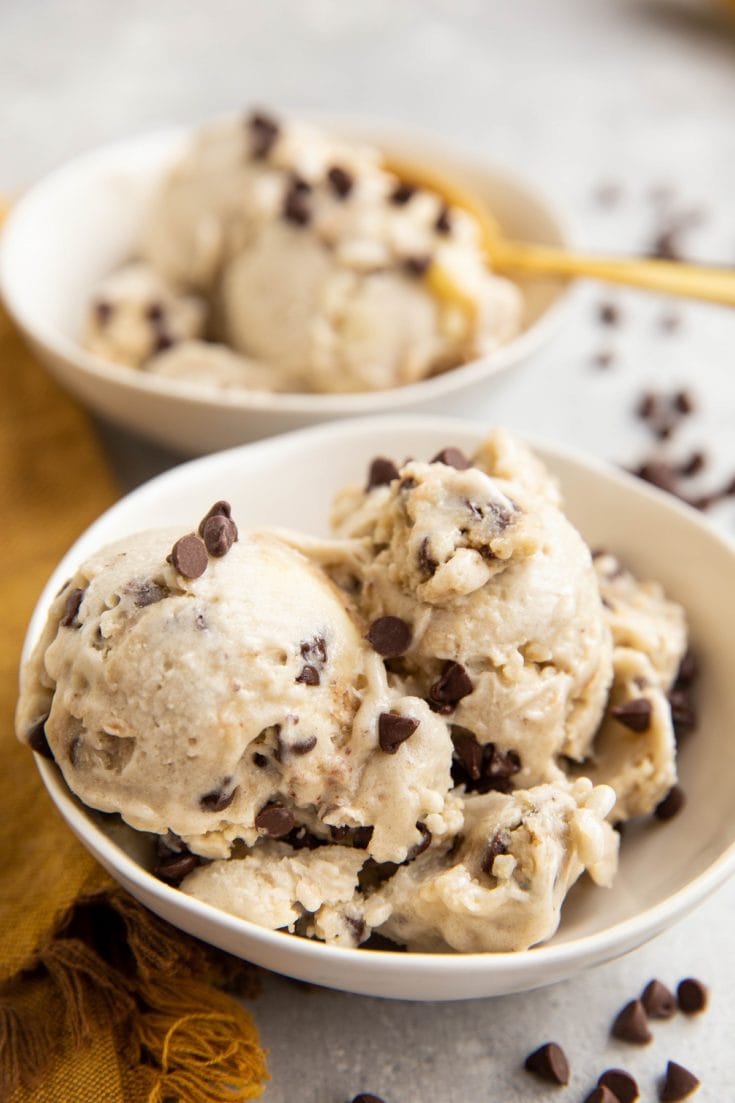Healthy Cookie Dough Ice Cream - The Roasted Root