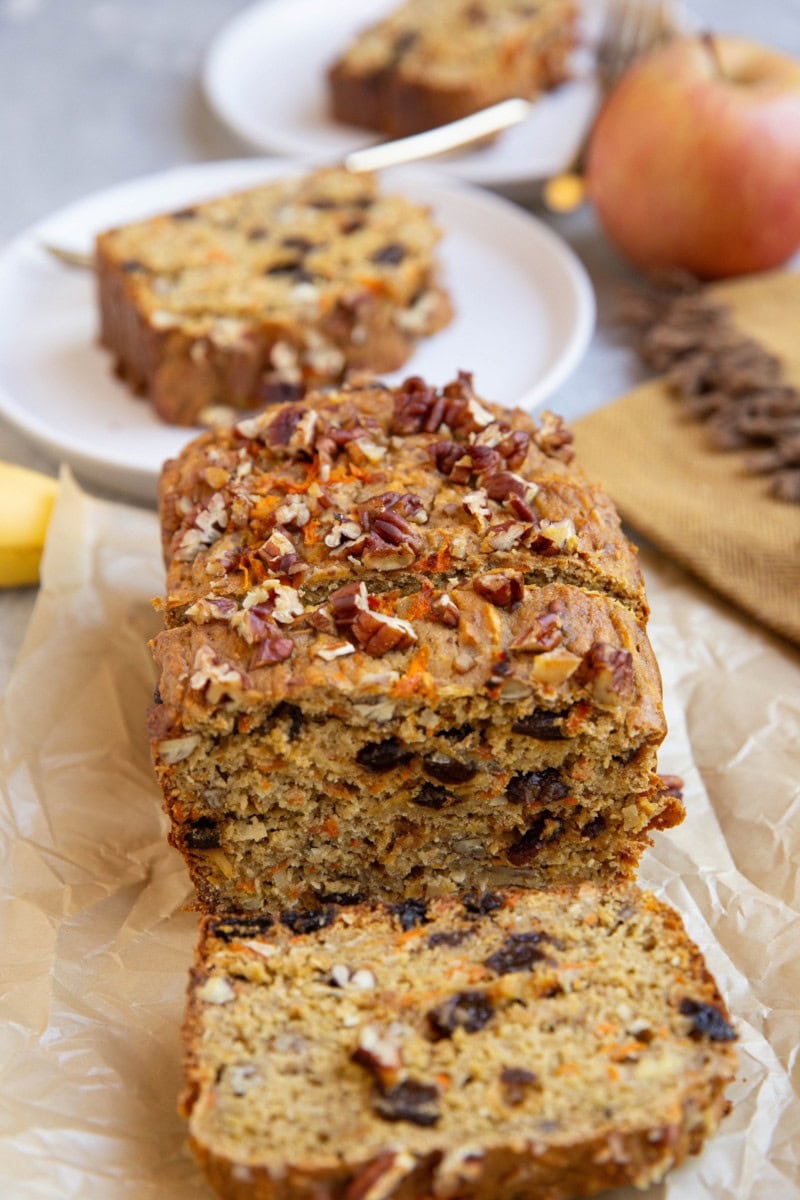 Healthy Morning Glory Quick Bread - The Roasted Root