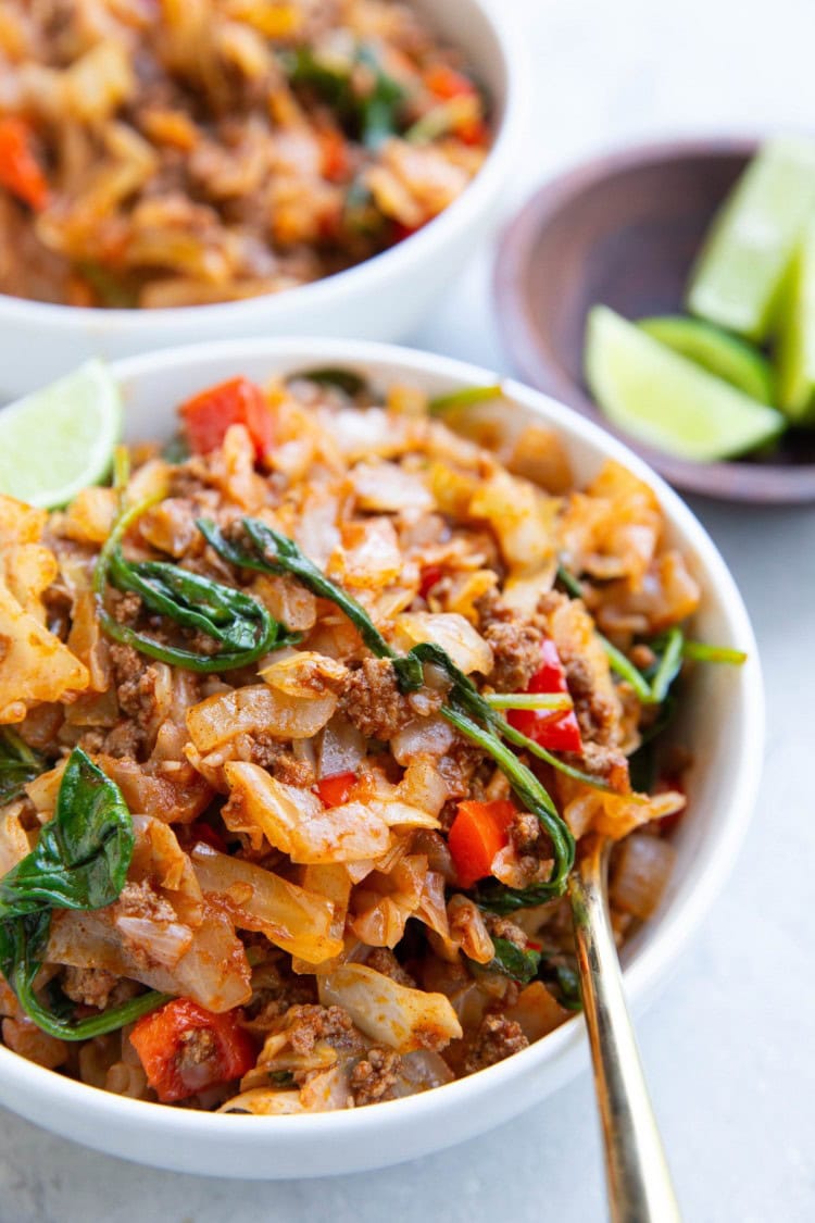 Mexican-Inspired Ground Beef and Cabbage Bowls - The Roasted Root