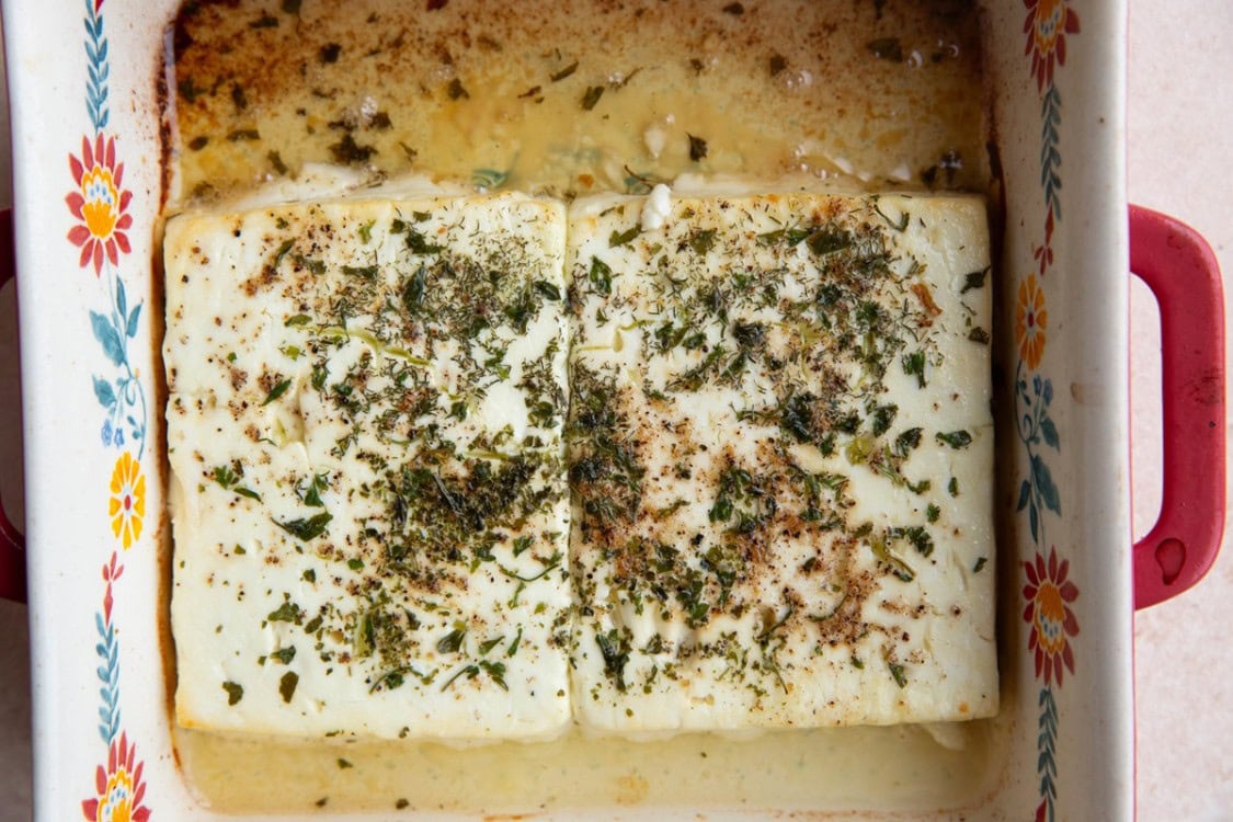 Baked Feta Dip with Fig Jam and Pecans - The Roasted Root