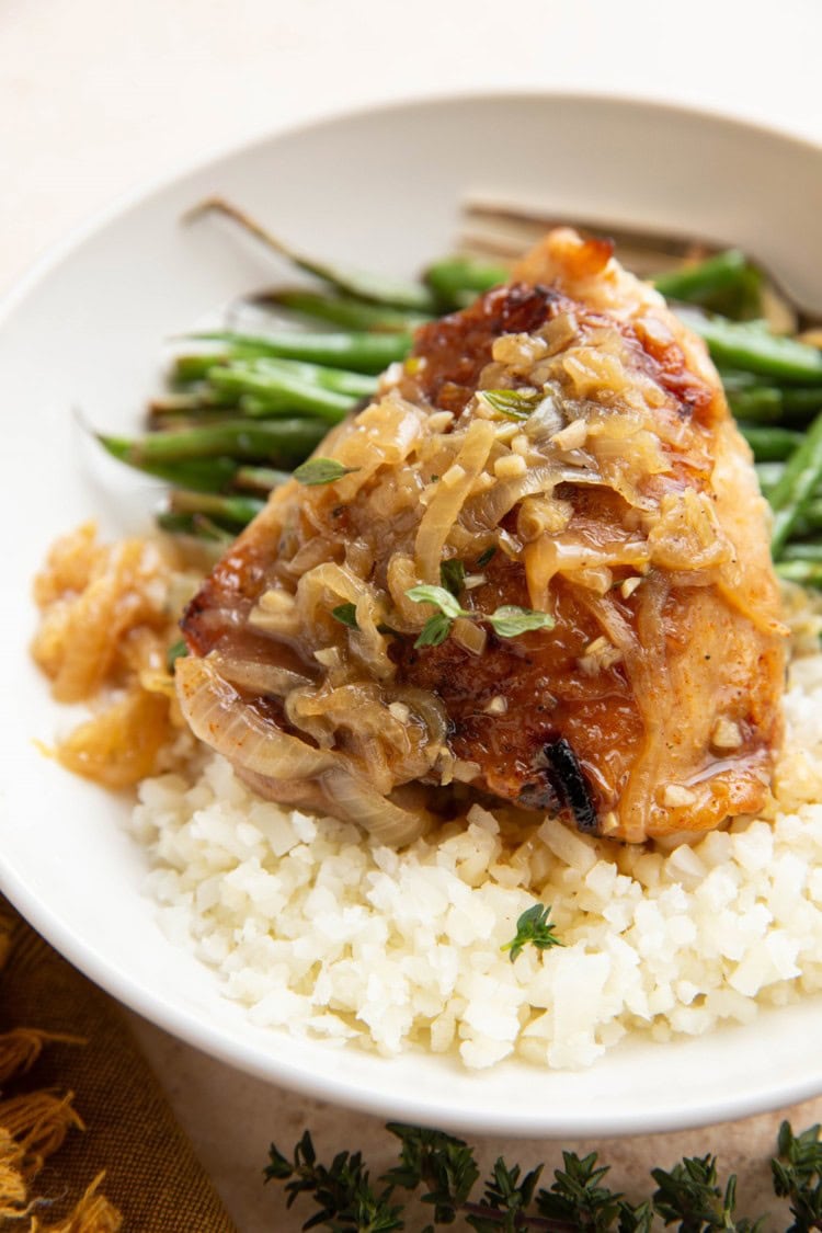 Creamy Caramelized Onion Chicken - The Roasted Root