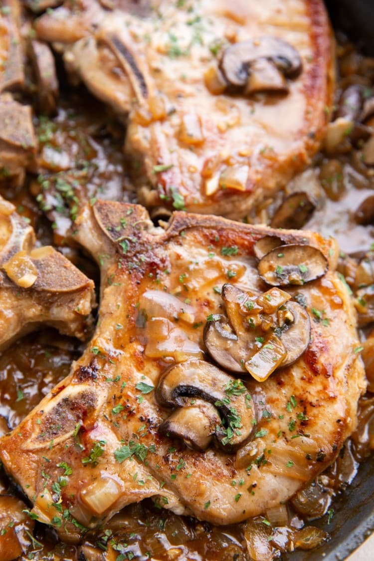 Smothered Pork Chops With Mushroom Gravy (Dairy-Free) - The Roasted Root