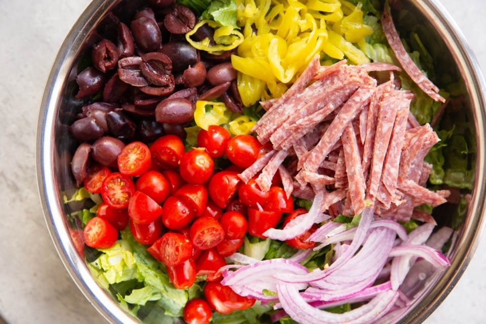 Big Classic Italian Salad - The Roasted Root