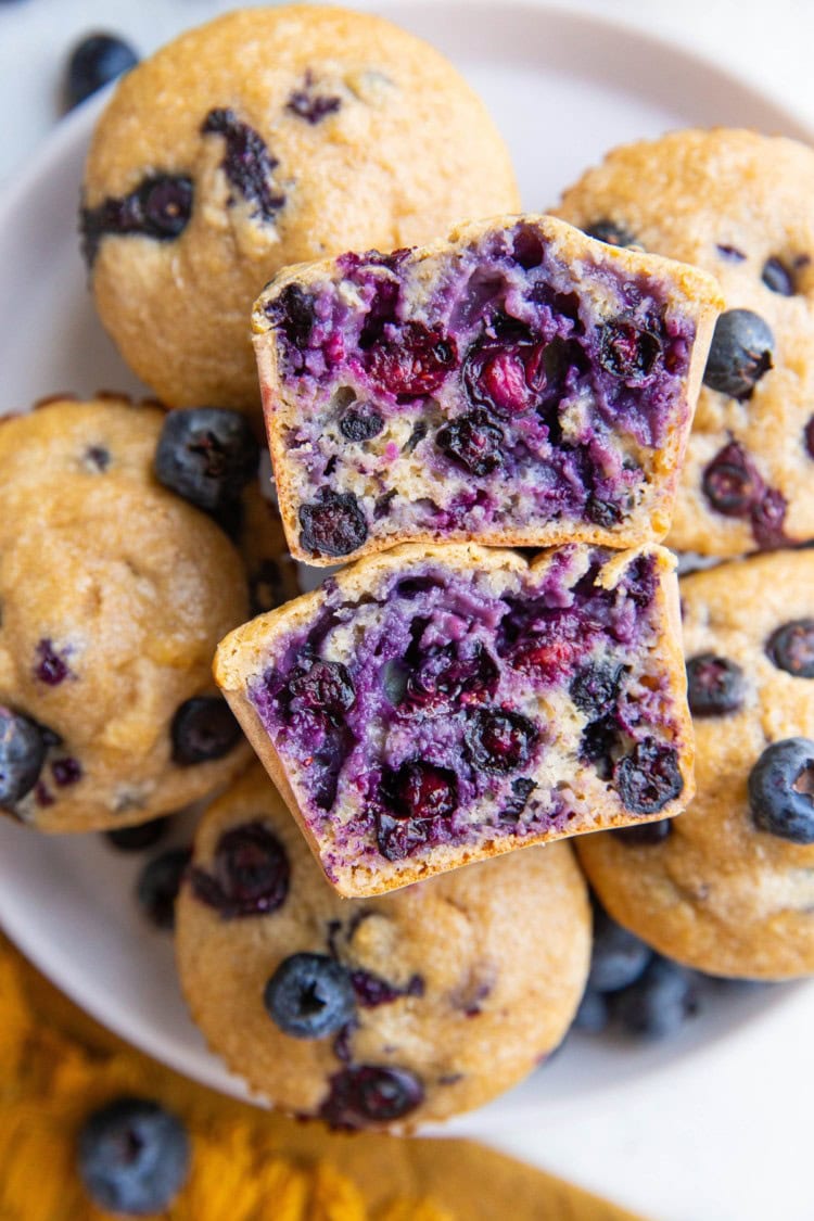 Blueberry Protein Muffins - The Roasted Root