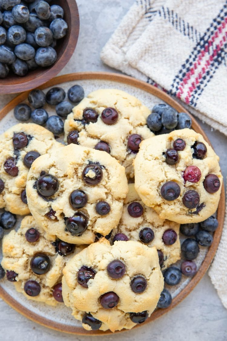 Almond Flour Blueberry Cookies - The Roasted Root