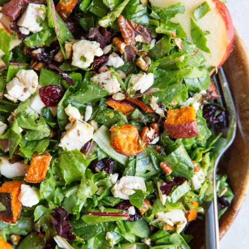 Fall Harvest Salad with Roast Chicken Sweet Potato and Pecans - The ...