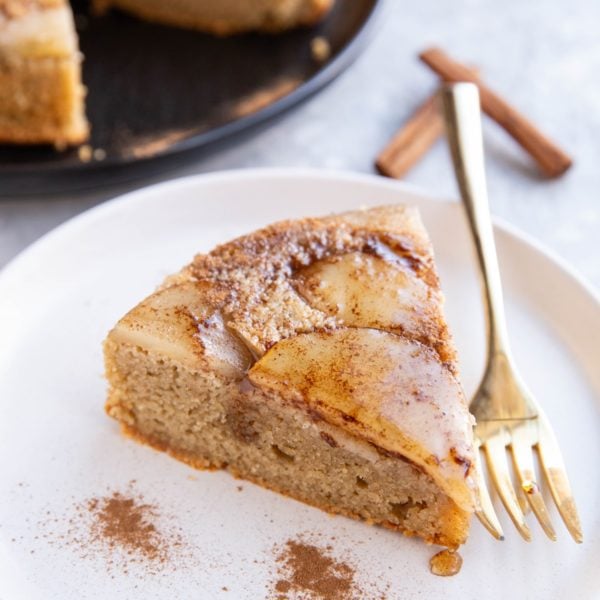 Almond Flour Pear Cake - The Roasted Root
