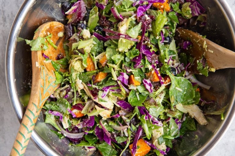 Big Filling Detox Winter Salad Recipe - The Roasted Root