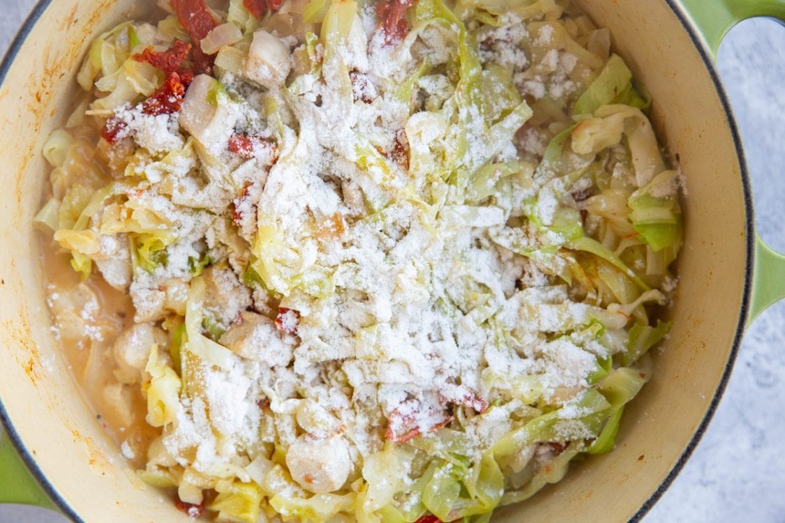 Creamy Sun-Dried Tomato Chicken and Cabbage - The Roasted Root
