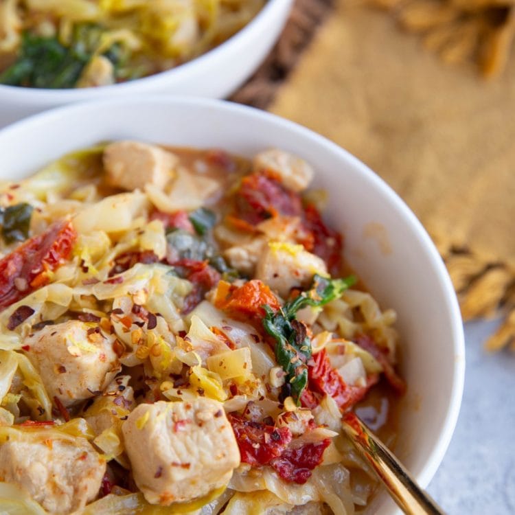 Creamy Sun-Dried Tomato Chicken and Cabbage - The Roasted Root